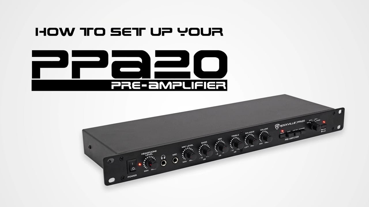 How to Set Up Your PPA20 Professional 1U Rack Mount Pre-Amplifier with ...