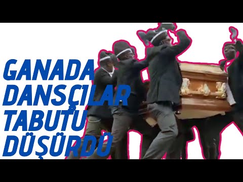 Gana’da dansçılar tabutu düşürdü