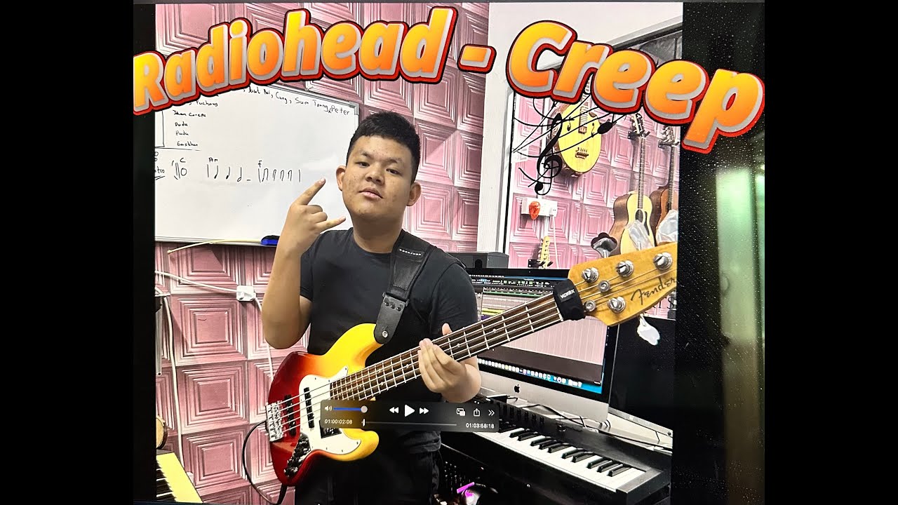 Radiohead - Creep Cover By Bassist Daniel Aung - YouTube