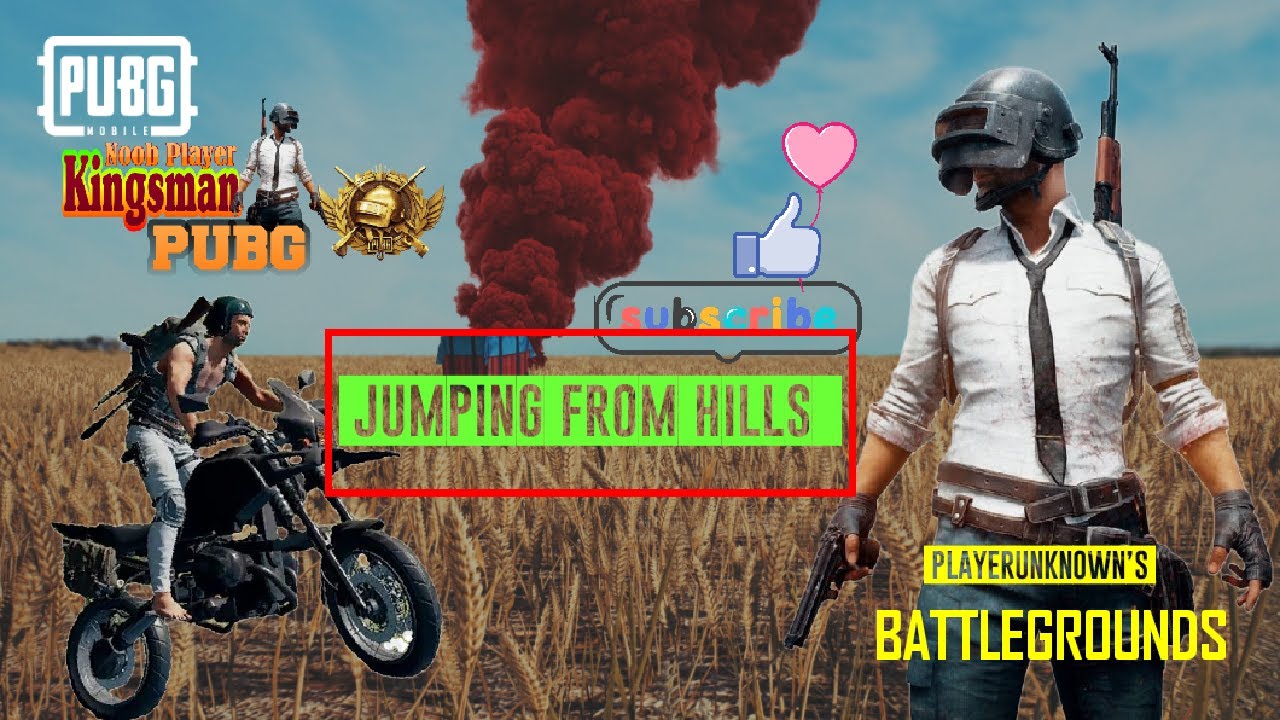 Funny kill in PUBG mobile Jumping from Hill Noob PUBG player Kingsman ...