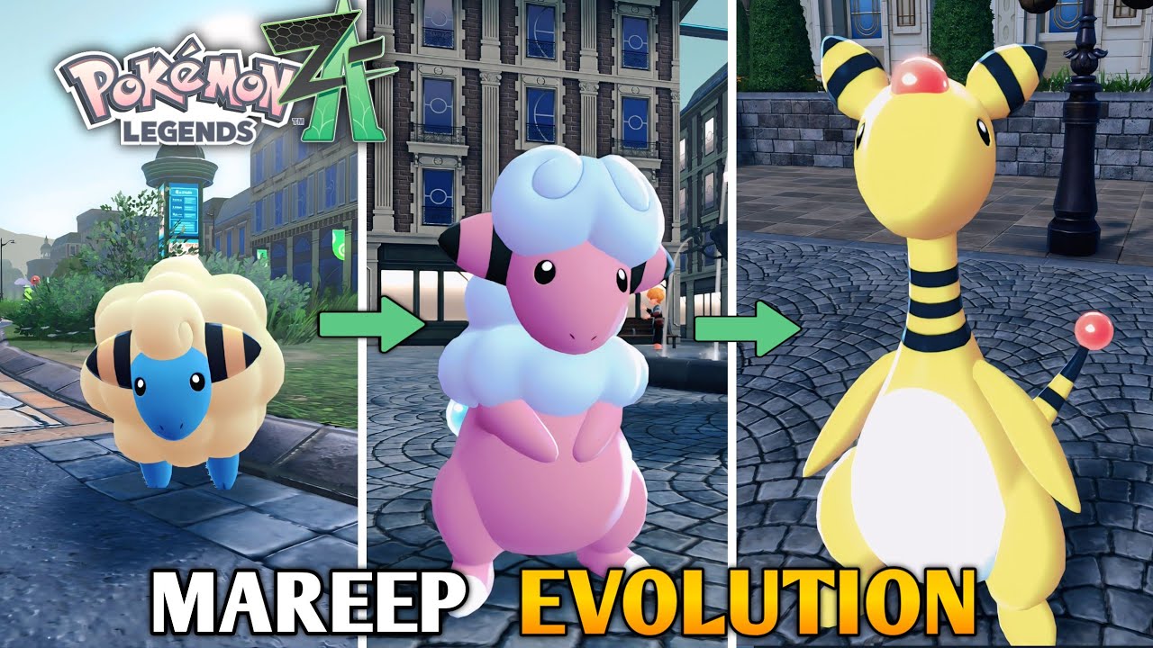 How To Evolve Mareep Into Flaaffy And Ampharos In Pokemon Legends: Z-A ...