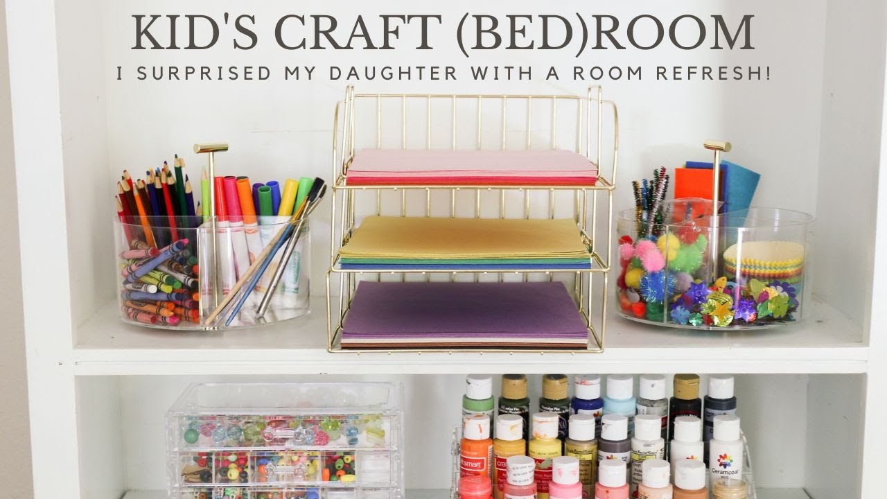 Kids Bedroom / Craft Room Makeover | Organize With Me - YouTube