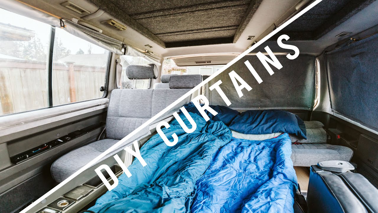 DIY Camper Van Curtains - YouTube