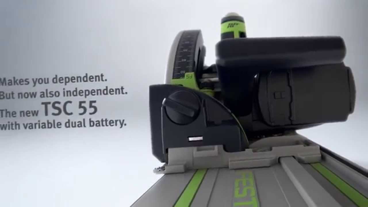 Festool Cordless plunge-cut saw TSC 55 - YouTube