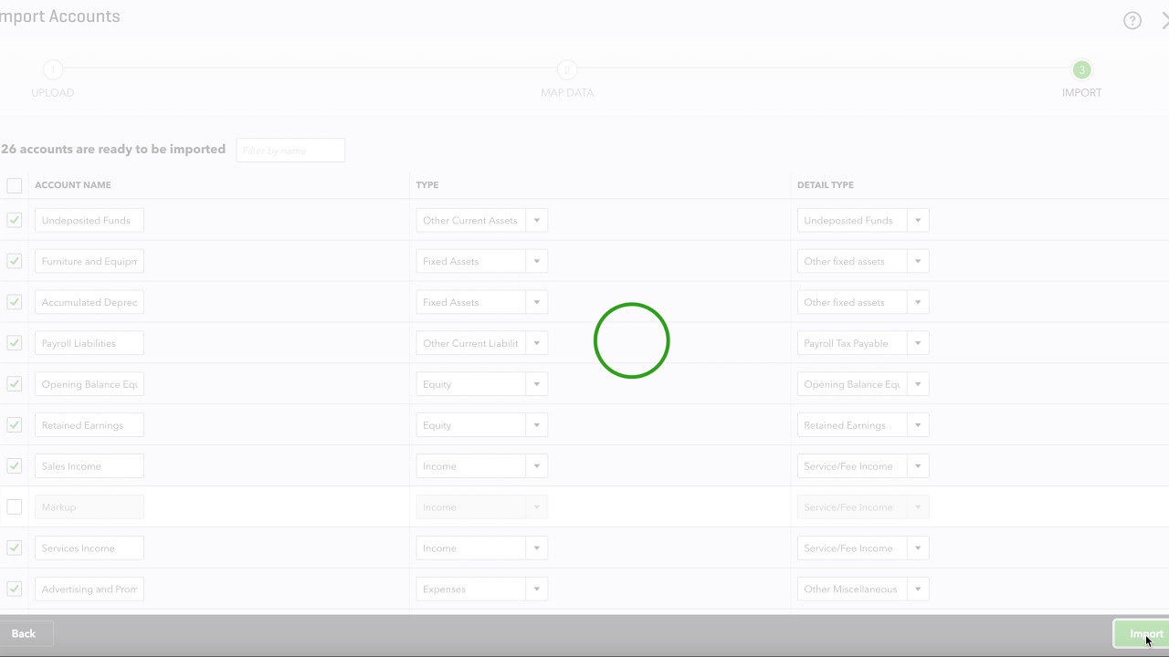 Upload Chart of Accounts (COA) templates - QBO - YouTube