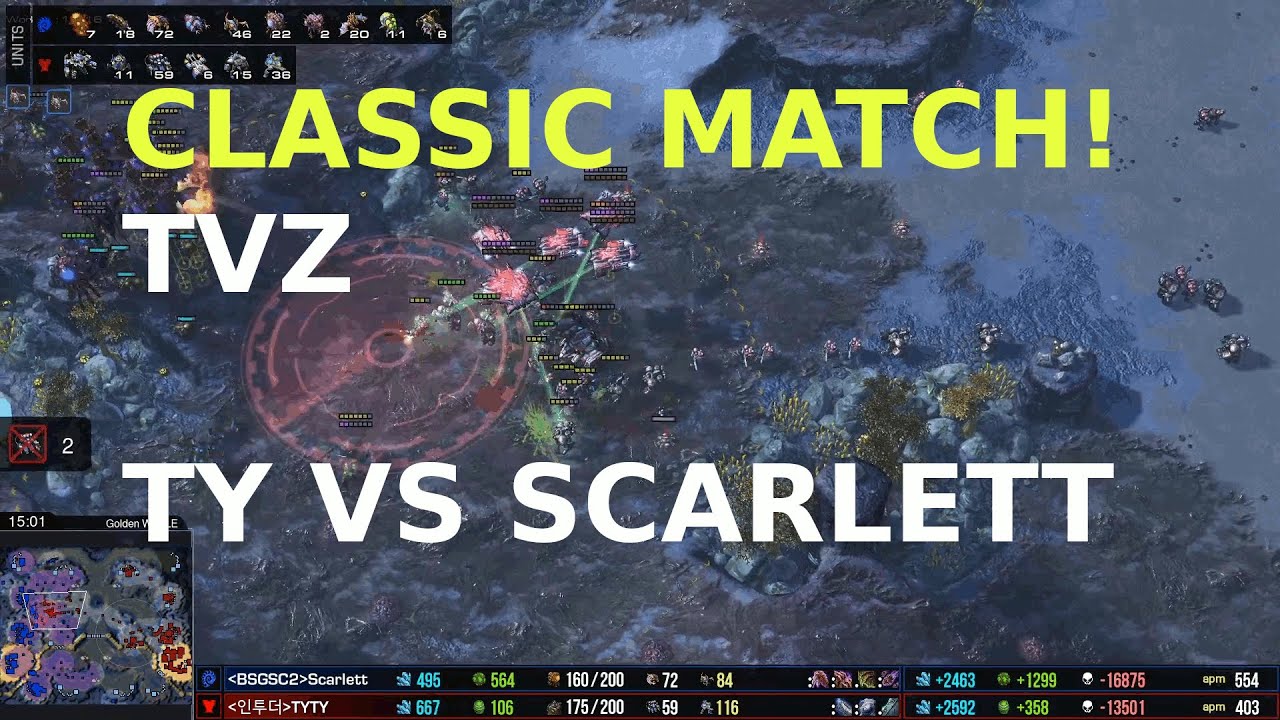 Classic TvZ - TY vs Scarlett - Starcraft 2 - YouTube