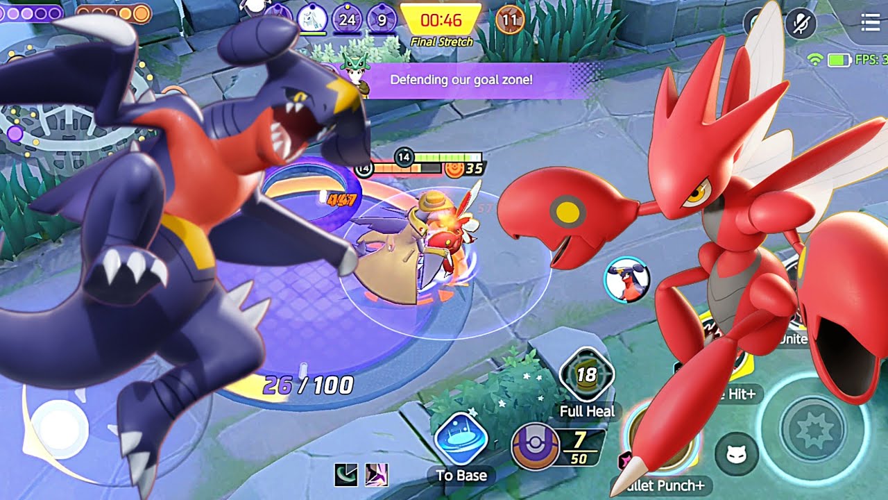Scizor VS Garchomp|Pokemon Unite #pokemonuniteclips - YouTube