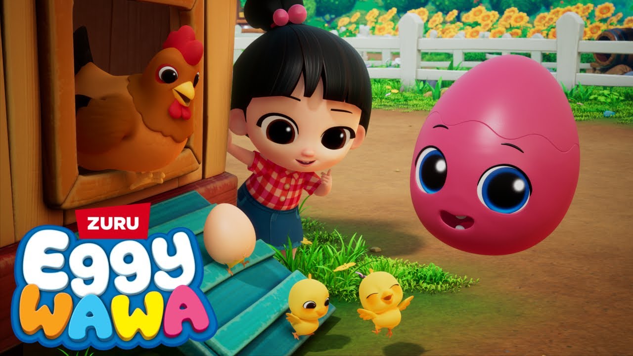 Sing and Dance with funny Eggy Wawa | Nursery Rhymes & Kids Songs - YouTube
