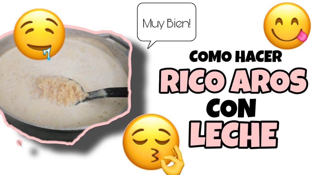 COMO HACER AROS CON LECHE! - YouTube