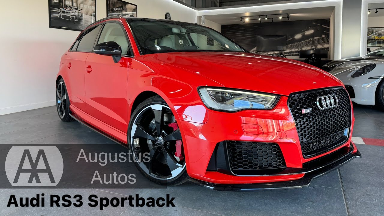2016 Audi RS3 Walkround / For Sale - Byzanz Red with Lunar silver ...
