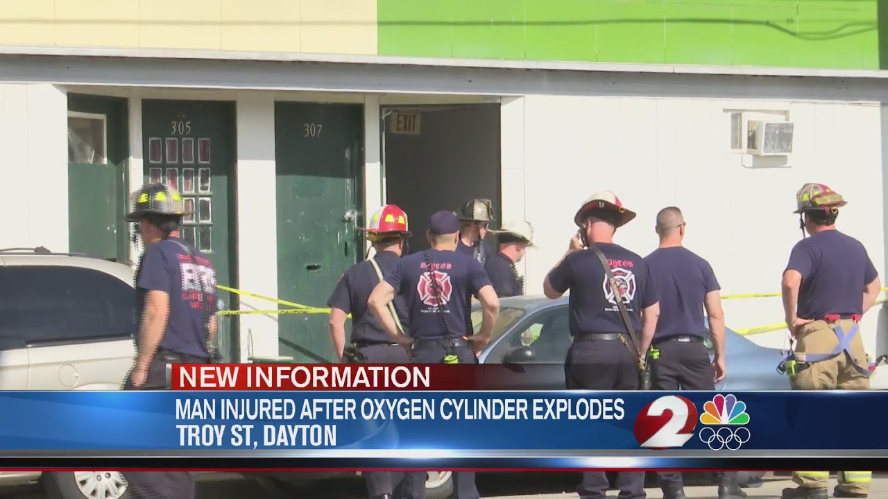 Man suffers serious injuries after oxygen cylinder explodes in Dayton ...