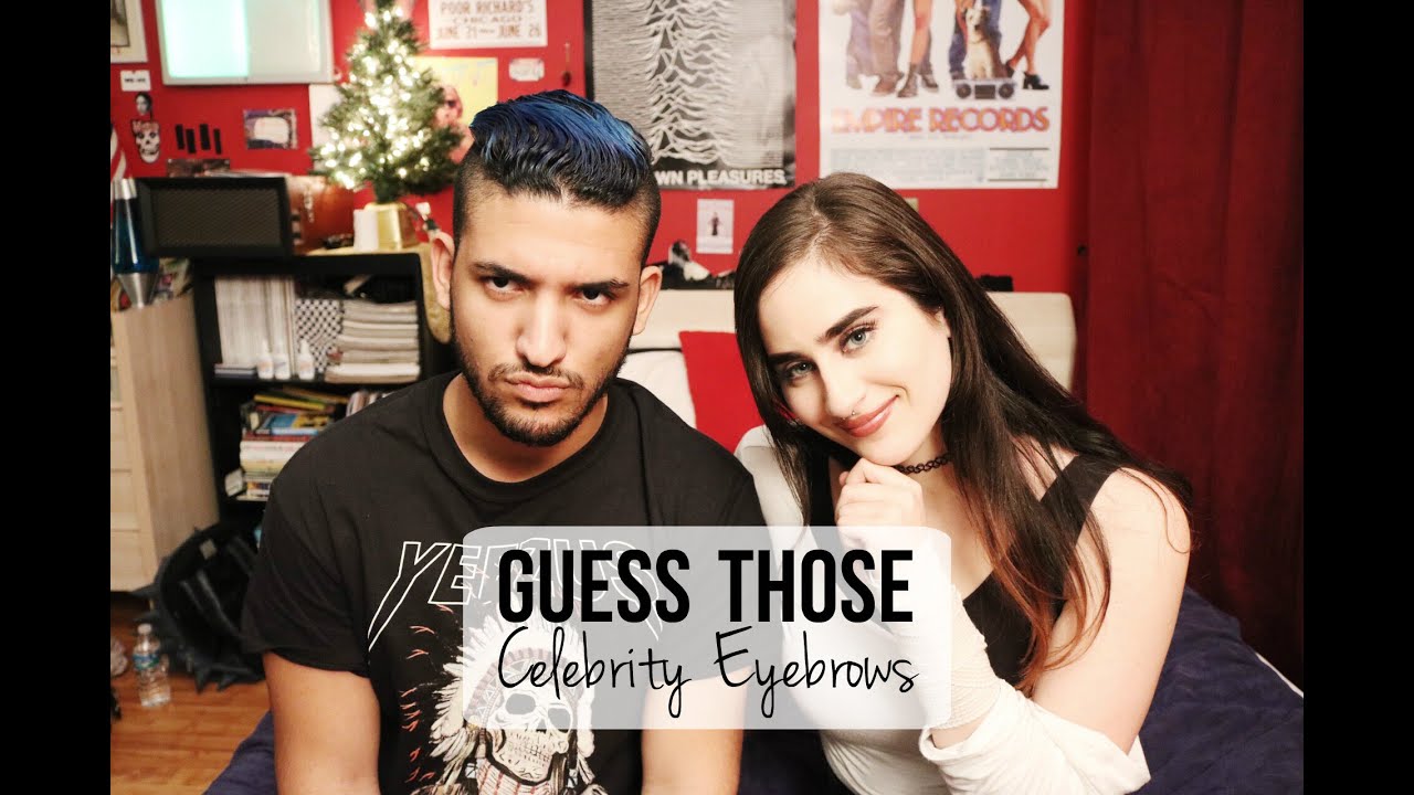 GUESS THOSE CELEBRITY EYEBROWS | With Olivia Osrin - YouTube