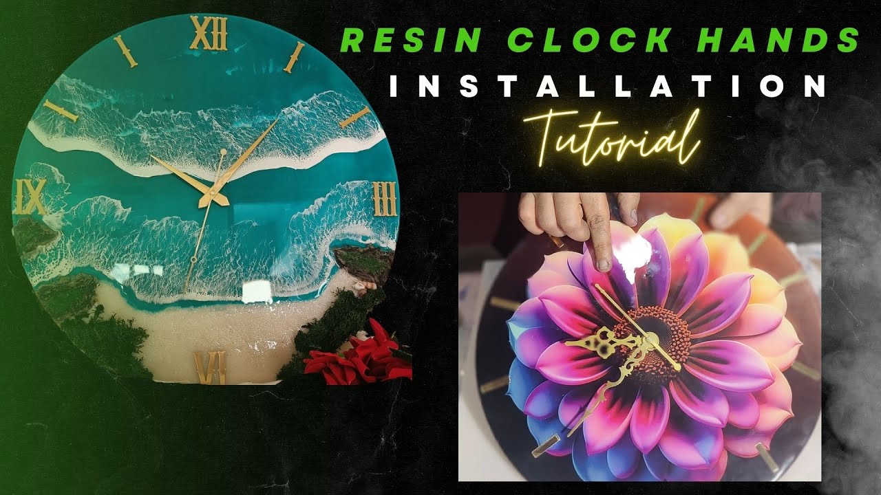 Resin Clock Machine fitting Tutorial by Resin Bazaar - YouTube