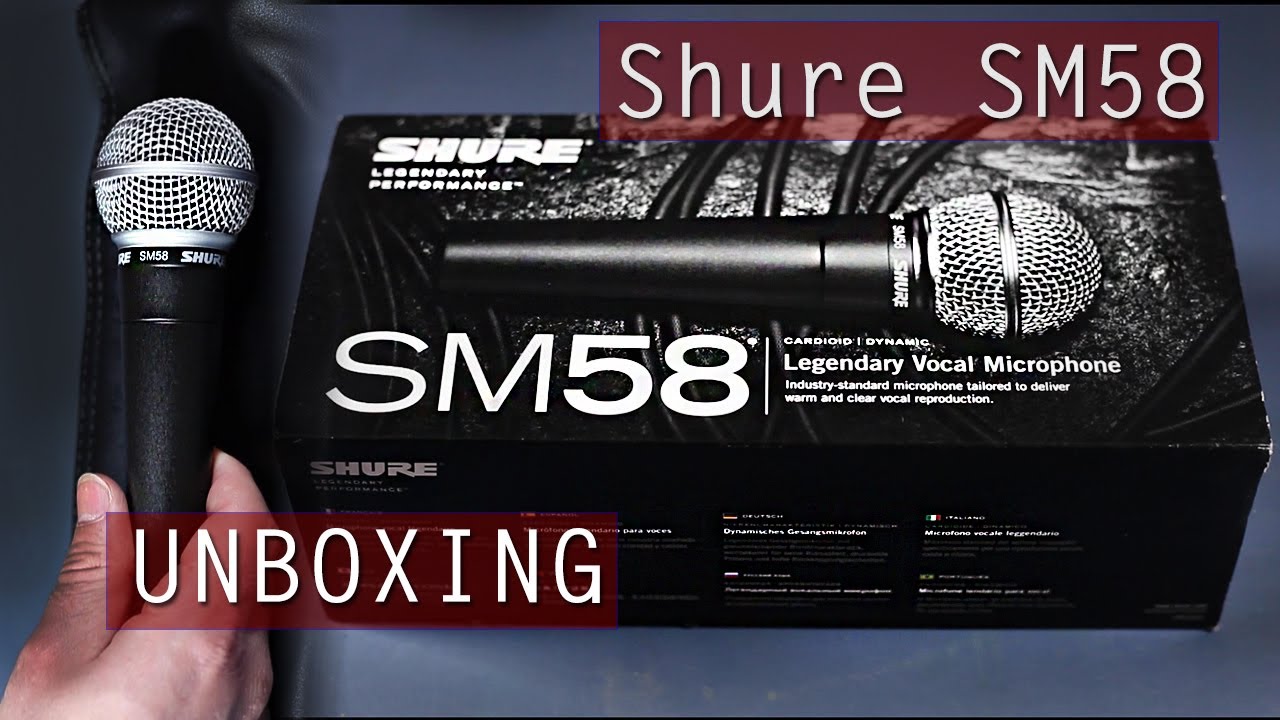 Shure SM58 - Unboxing - Cardioid Dynamic Microphone - YouTube
