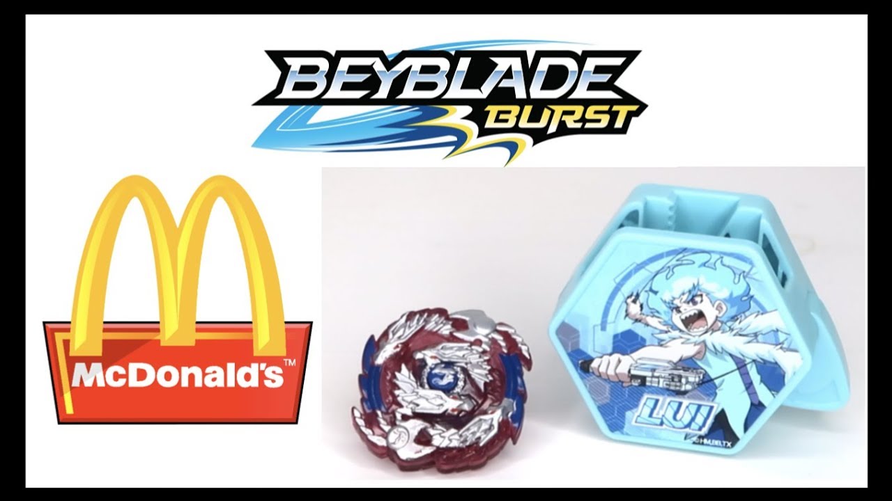 Beyblade Burst LUI battle Mcdonald's toy toupies spintop battle cajita ...