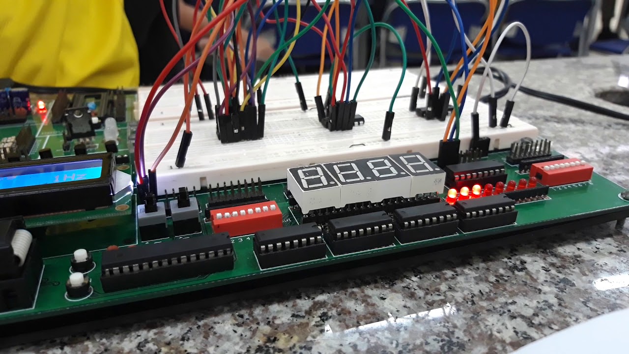mod 8 synchronous counter using IC 7473 (JK flipflop) - YouTube