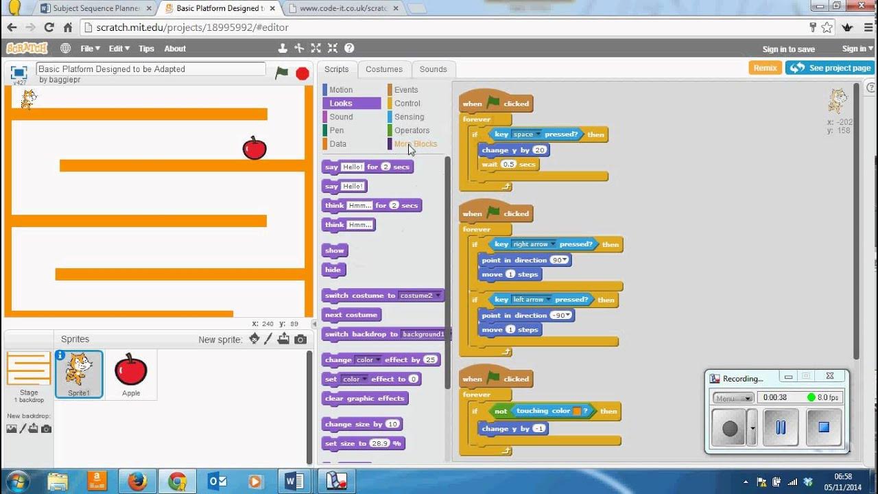 Scratch Tutorial 3 - How to reset the game - YouTube