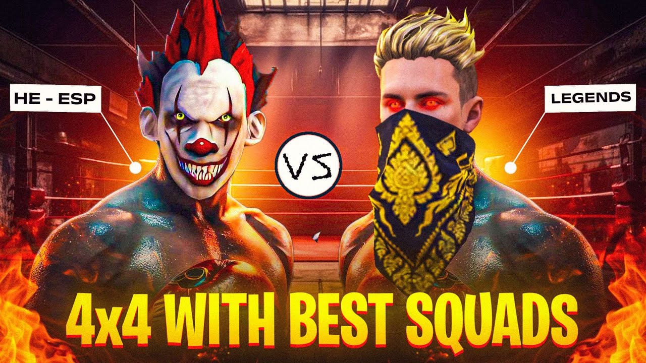 FREE FIRE LIVE 🚀GRINDING FOR NEW JOURNEY 4 VS 4 WITH BEST SQUADS🤯 ...