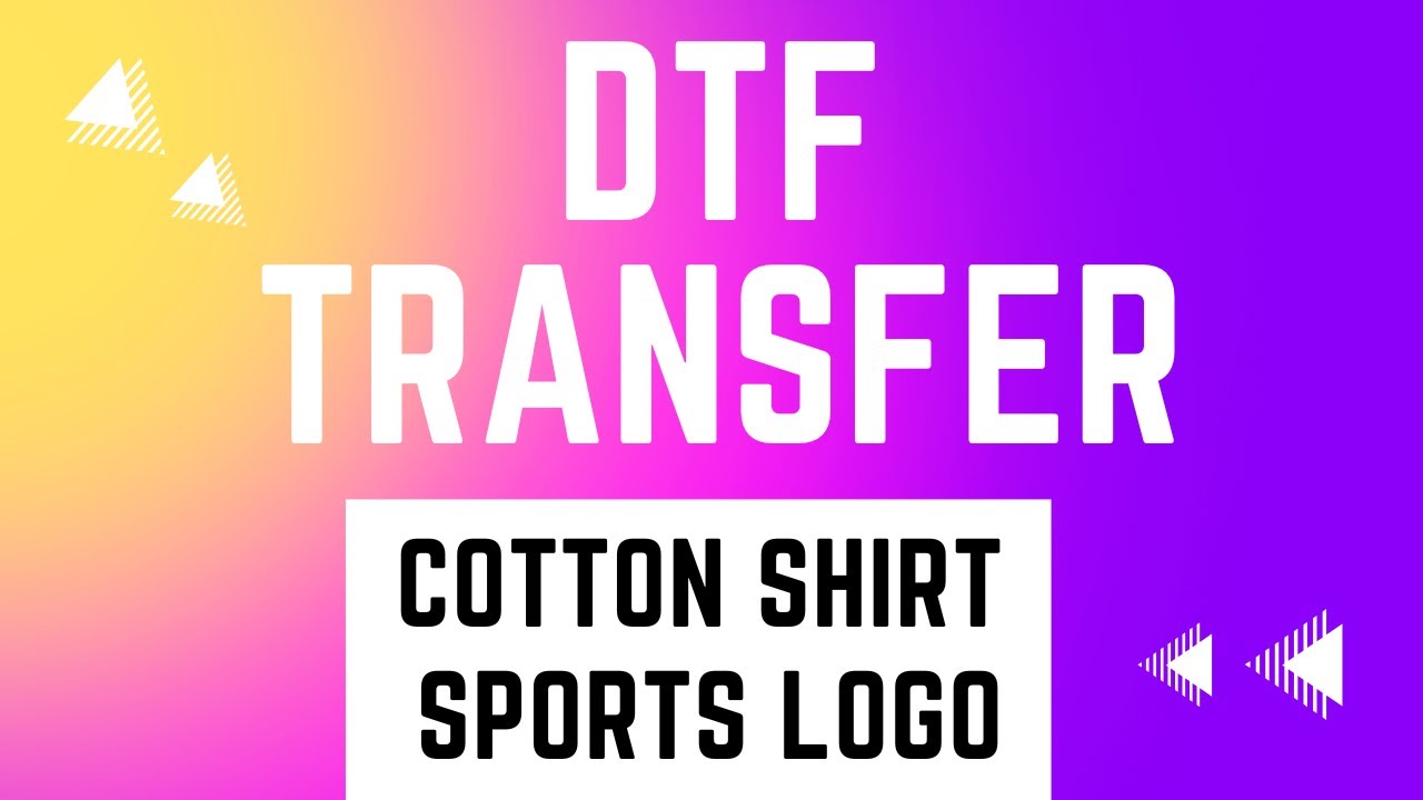 DTF Transfer ~ Testing 1st Transfer / Logo - YouTube