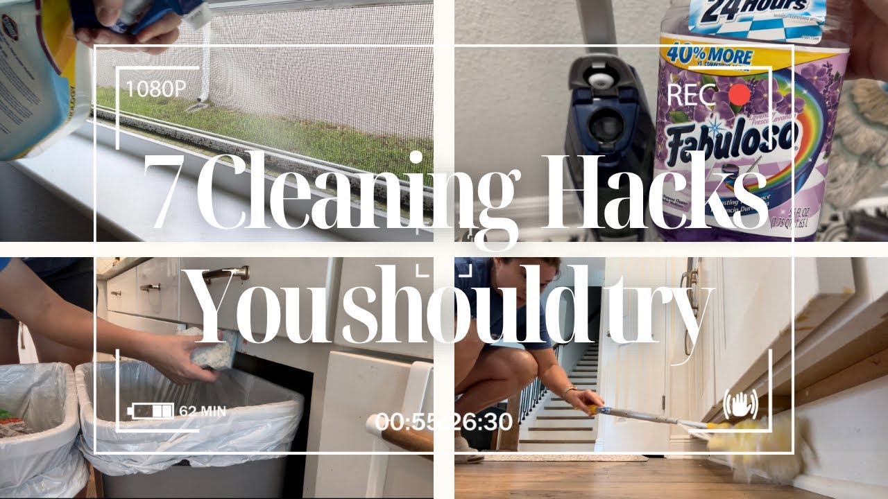 7 Cleaning Hacks You Need to Try! - YouTube