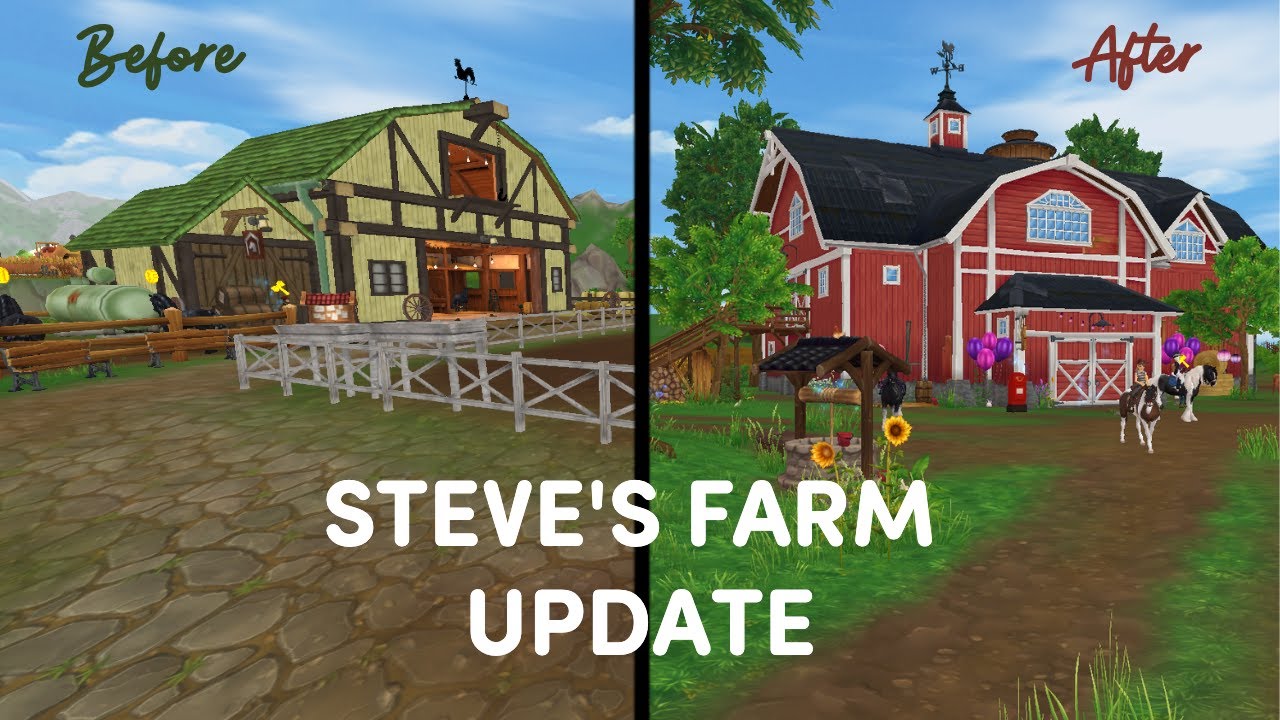 Steve's Farm Update BEFORE AND AFTER || Star Stable Online - YouTube