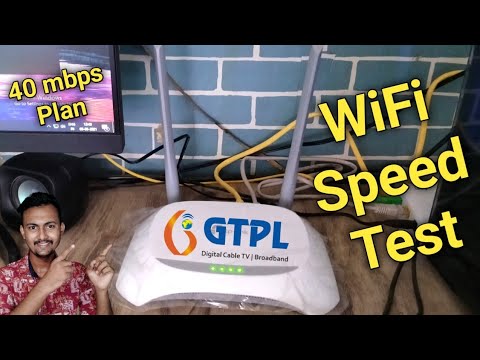 GTPL Broadband WIFI Speed Test In 2021 | 40 Mbps Plan - YouTube