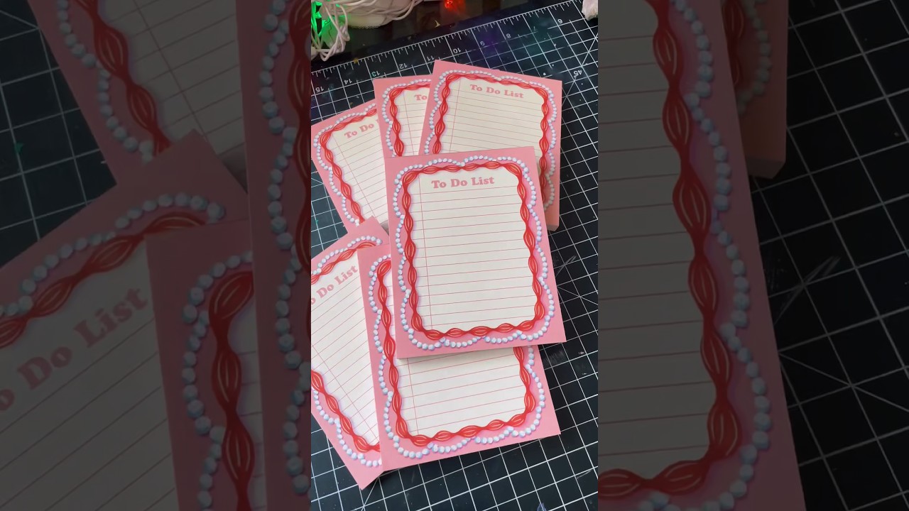 I designed the cutest coquette notepad 🎀 available on my shop! # ...