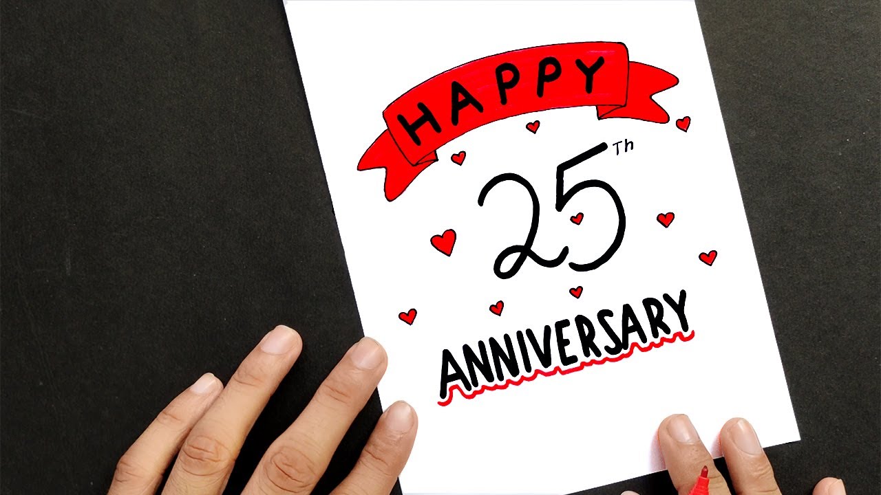 25th Anniversary Card Easy 25th Wedding Anniversary Card 25th Anniversary Card Easy 25th Wedding Anniversary Card