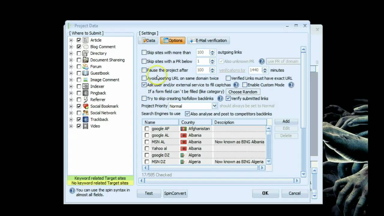GSA Seach Engine Ranker Tutorial (part 5) - YouTube