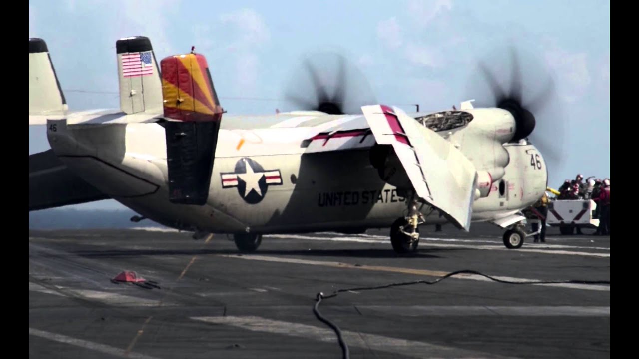 E-2 Hawkeye and C-2 Greyhound FCLPs at Wallops Island - YouTube