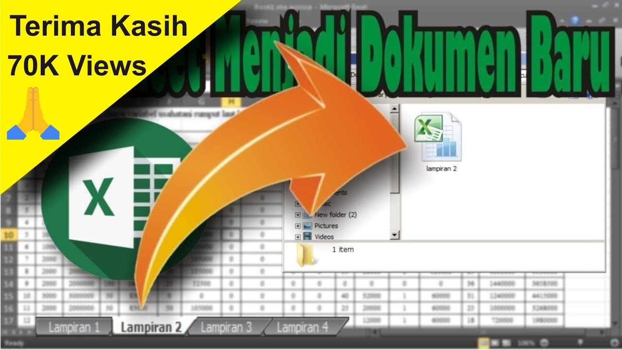 Cara Memisahkan Sheet Pada Dokumen Excel Menjadi Dokumen Excel Baru • # ...