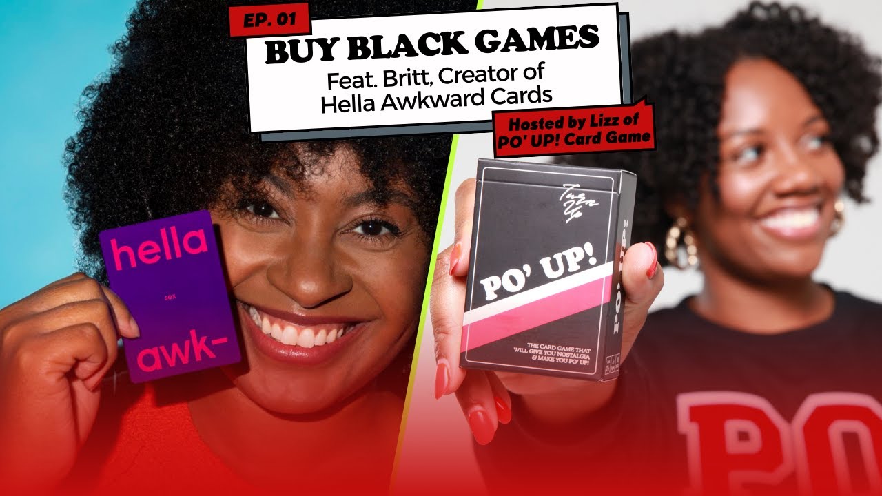 Buy Black Games: Lizz of PO' UP! Card Game Feat. Britt of Hella Awkward ...