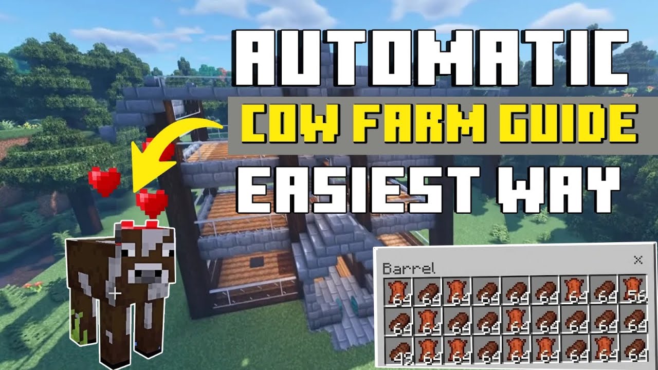 Minecraft Cow Farm Design