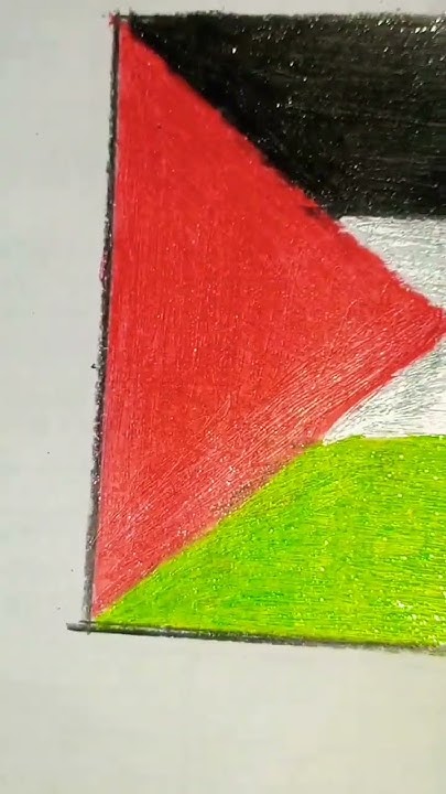 || Palestine Flag Drawing Method || How To Draw Palestine Flag || Make ...