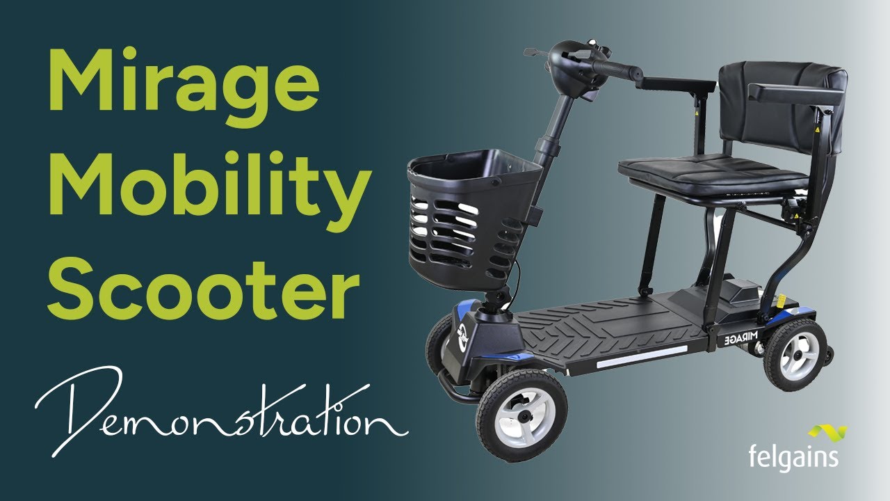 Mirage Lightweight Folding Mobility Scooter Demonstration - YouTube