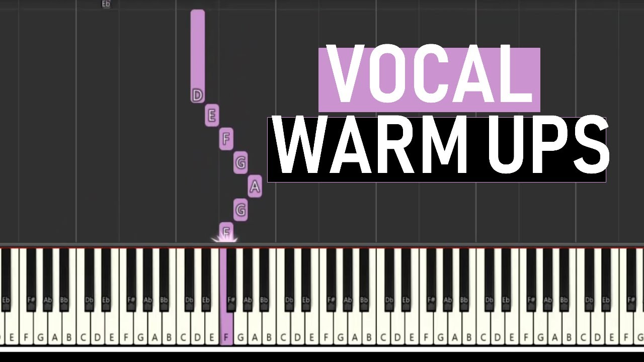 VOCAL WARM UPS - 5 NOTE MINOR SCALES - C4 THRU C6 ♬ - YouTube