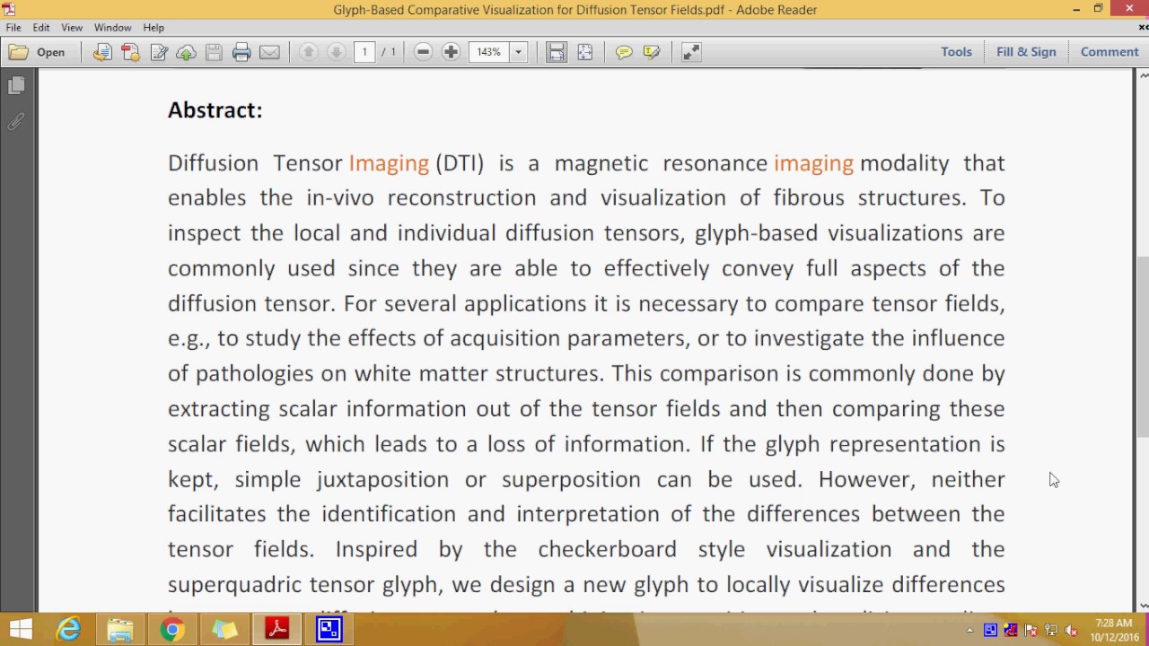 Glyph Based Comparative Visualization for Diffusion Tensor Fields - YouTube