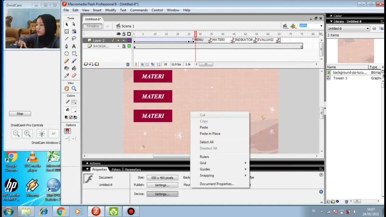 TUTORIAL MEMBUAT FRAME BY FRAME DI MACROMEDIA FLASH 8 - YouTube