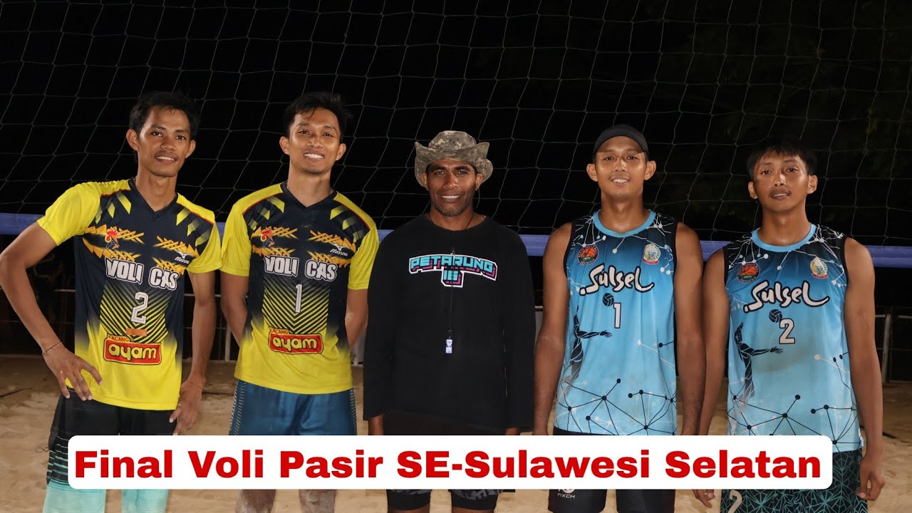 Final Voli pasir se-Sulawesi Selatan di lapangan voli unhas - YouTube
