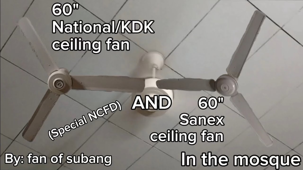 (Special NCFD 2025!) 60" National Ceiling fan and 60" Sanex Ceiling fan ...