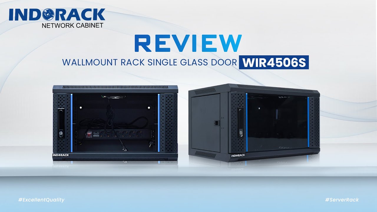 RAK SERVER 6U | WALLMOUNT RACK SINGLE GLASS DOOR DEPTH 450MM | REVIEW ...