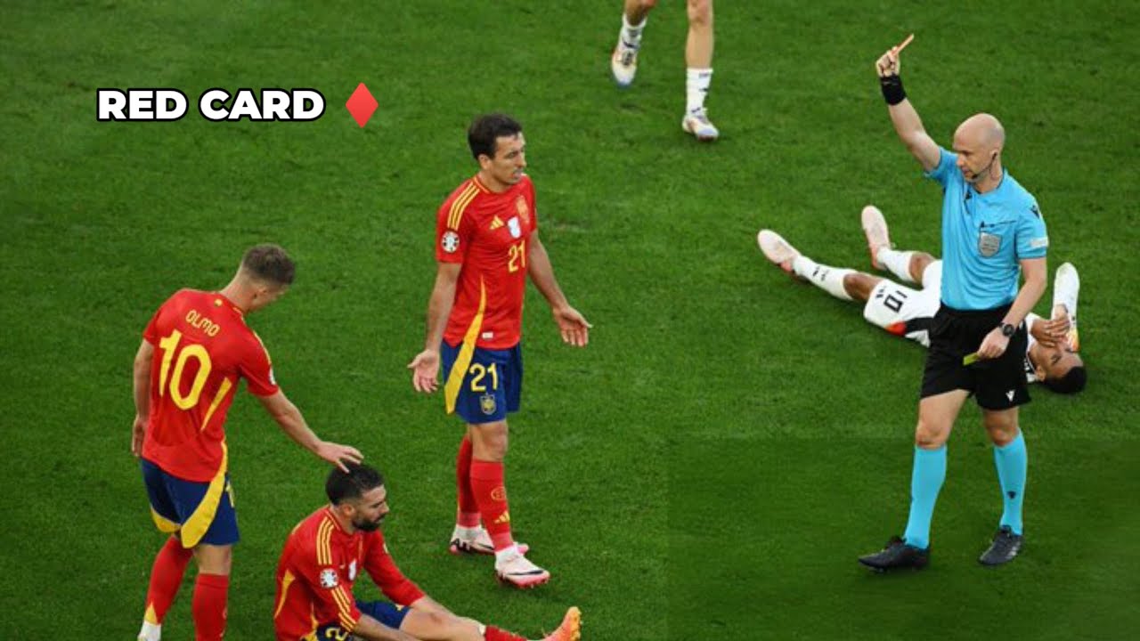 Dani Carvajal Red Card Euro Cup 2024 Vs Germany | Dani Carvajal Red ...
