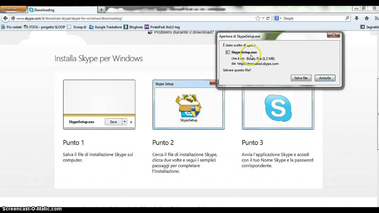 Skype - Tutorial 1 - Come scaricare l'applicazione - YouTube