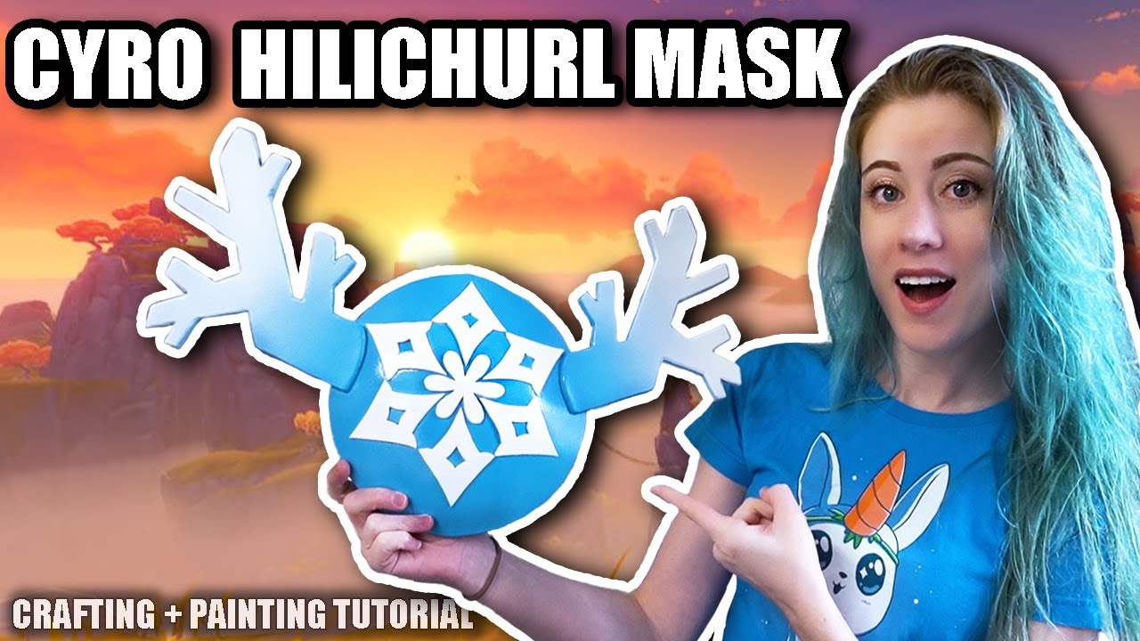 Let's make the Cyro Hilichurl Mask from Genshin Impact out of Foam! DIY ...