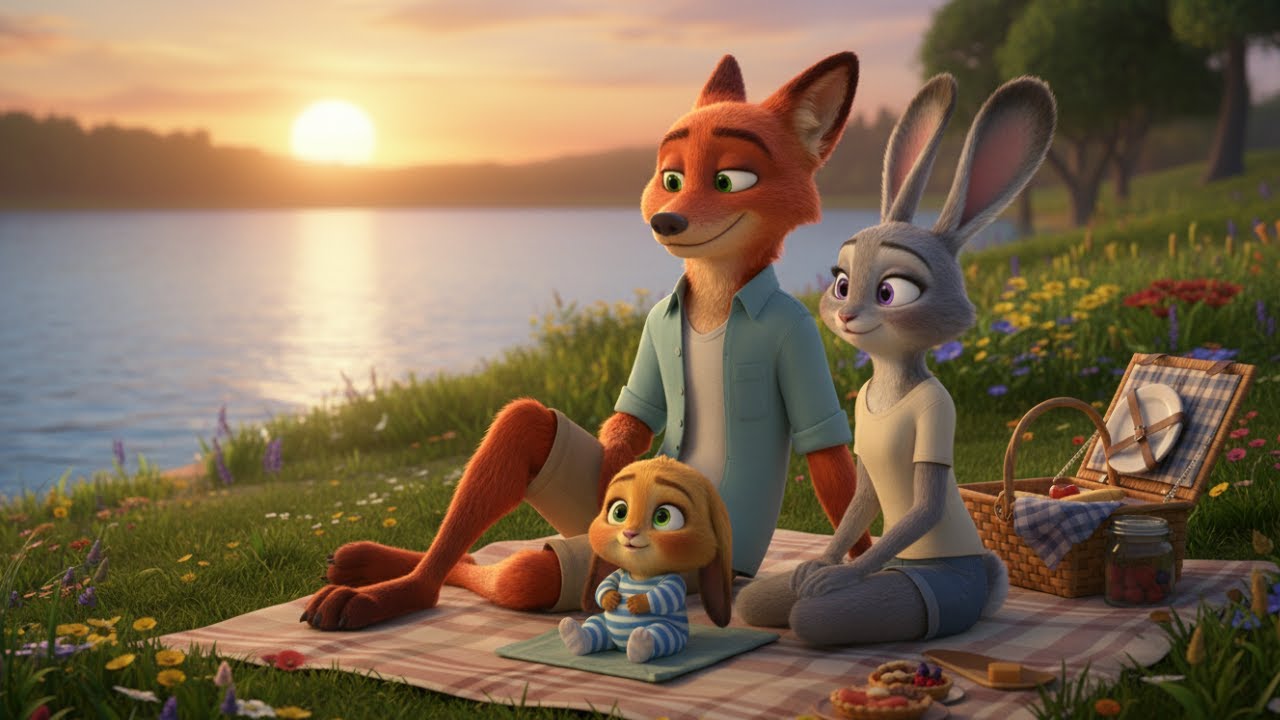 Zootopia 2 | A Peaceful Lakeside Picnic with Nick, July, and Their Baby ...
