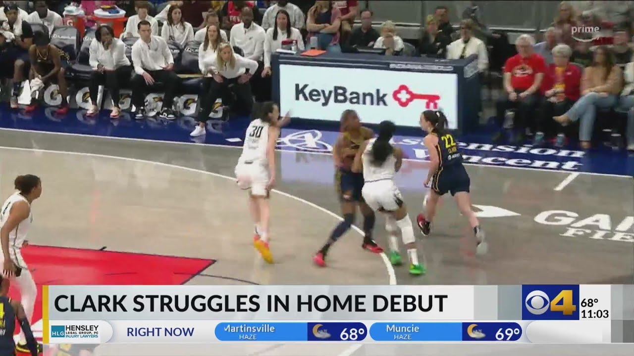 Fever fall in Caitlin Clark's home debut - YouTube