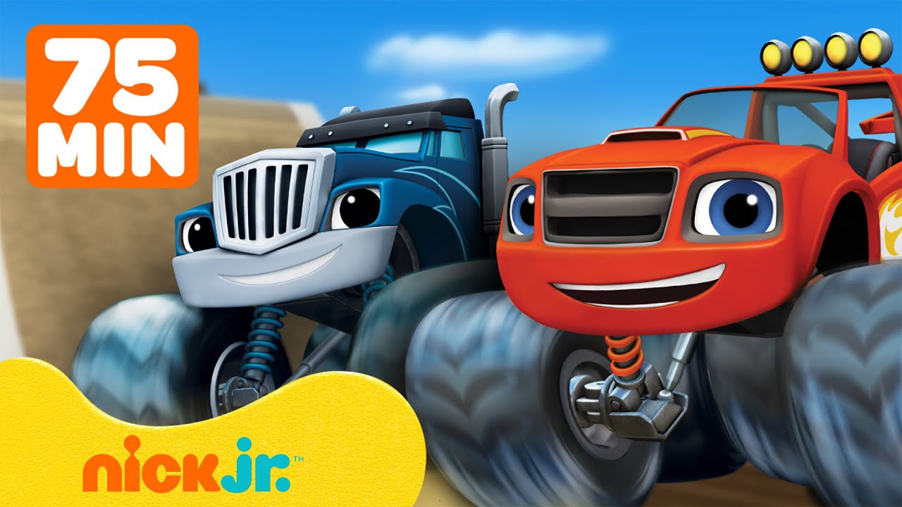 Le CORSE di Blaze e le mega macchine! 🚗💨 | 75 minuti | Nick Jr. Italia ...