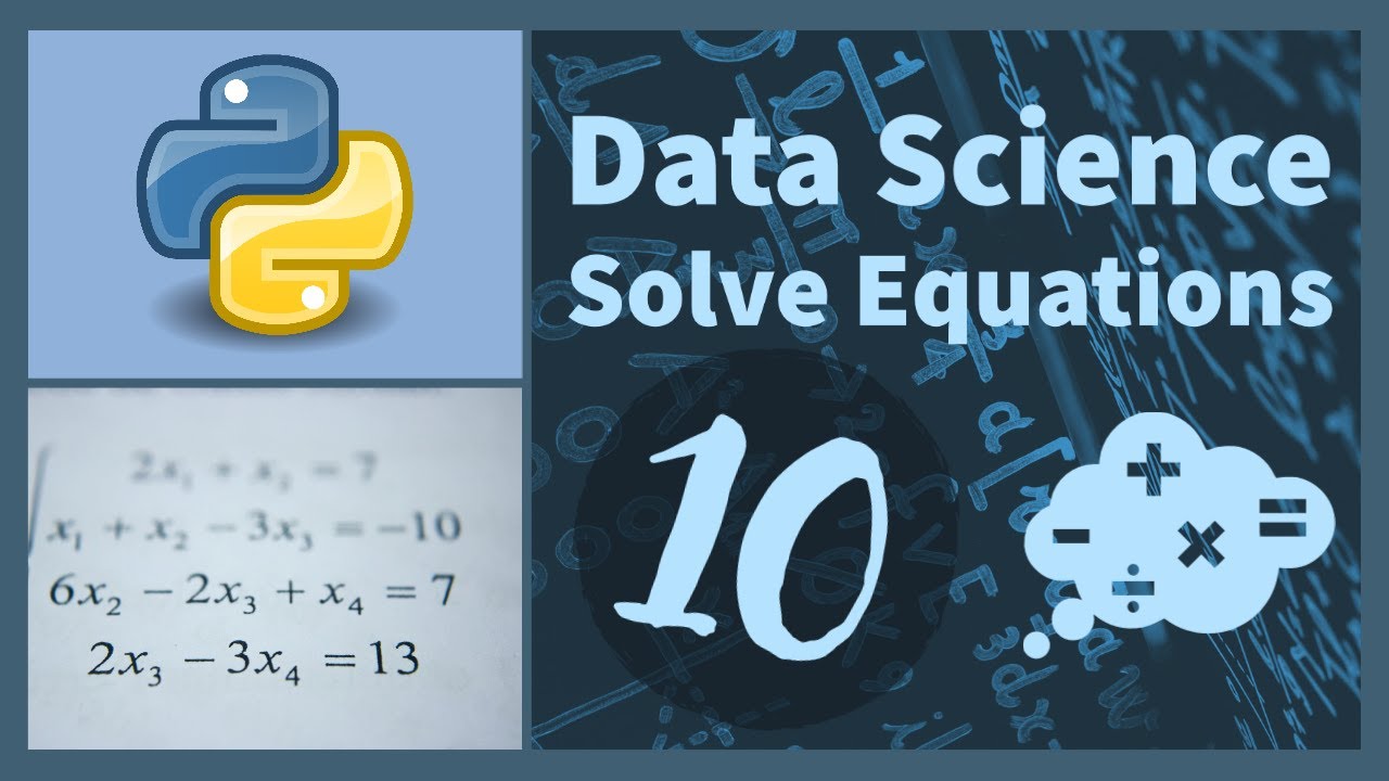 Data Science 🐍 Solve Equations - YouTube