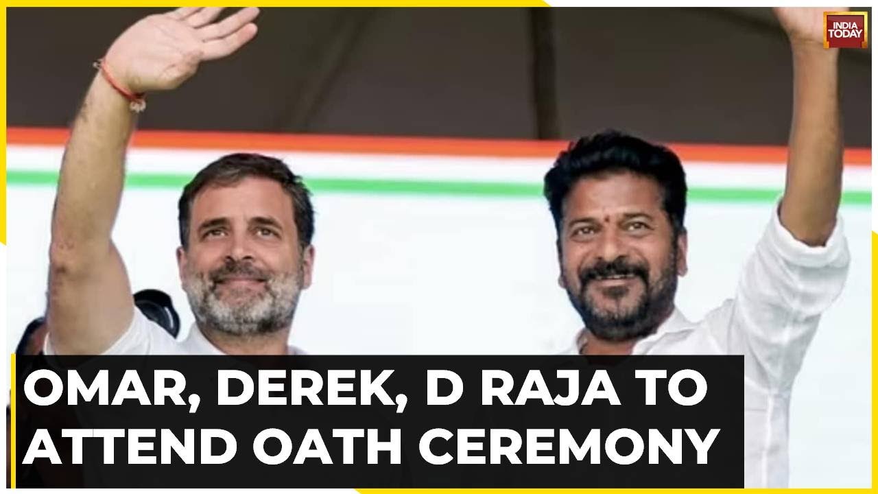 Revanth Reddy At Hyderabad Airport To Receive Cong Bigwigs; K'taka CM ...