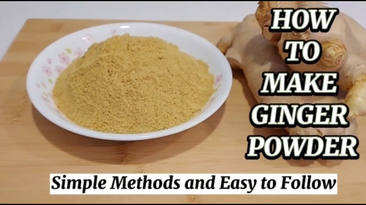 TIPS HOW TO MAKE GINGER POWDER - YouTube